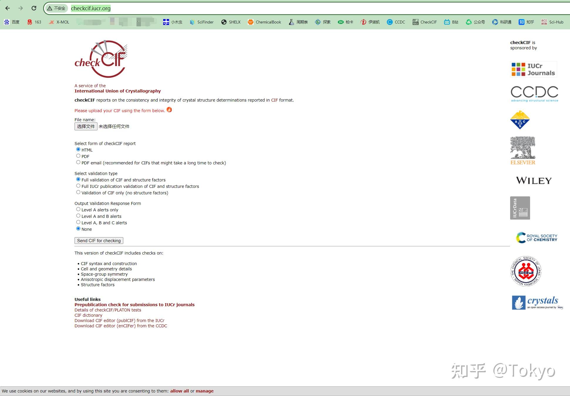 晶体数据CIF验证报告 - 知乎