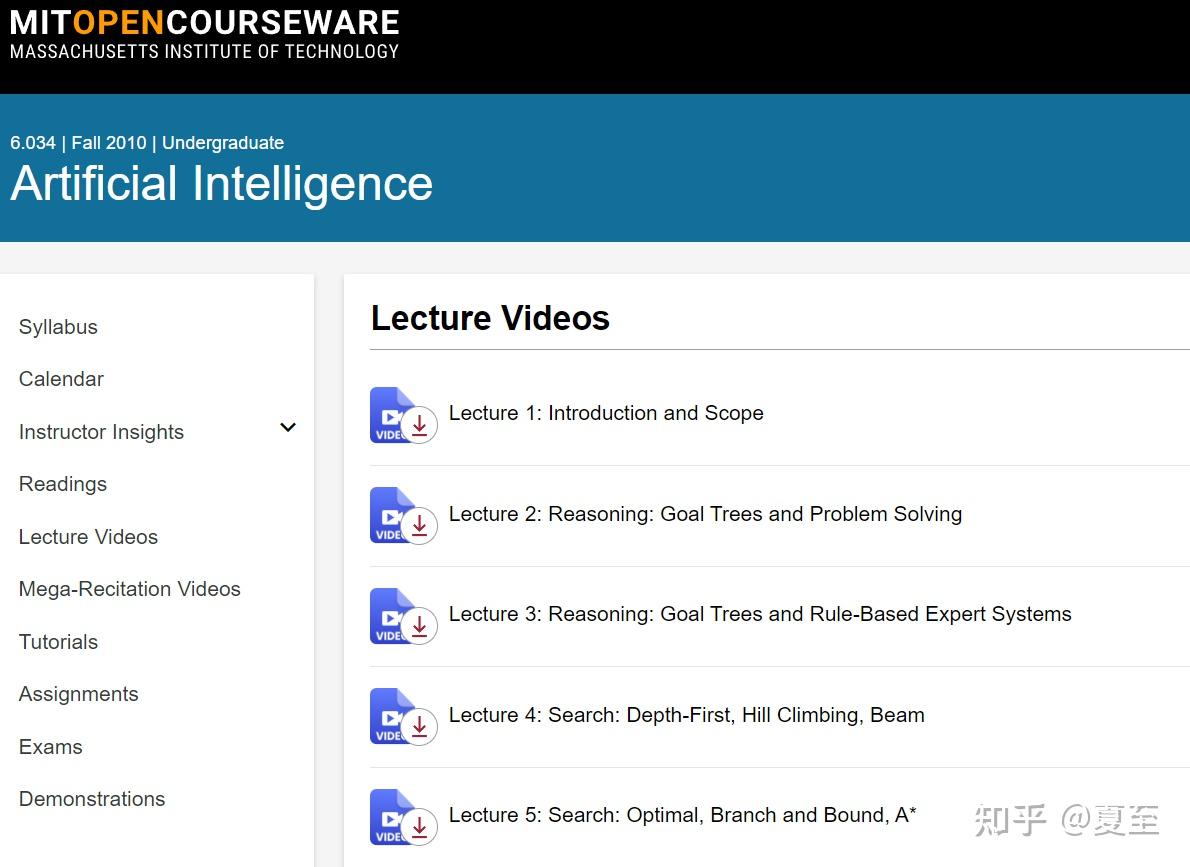 国外顶尖高校、企业分享人工智能自学课程英文原课程分享 - 知乎