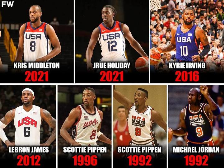 美媒列出了同年收获总冠军和奥运会金牌的六大球星，皮蓬两次 - 知乎