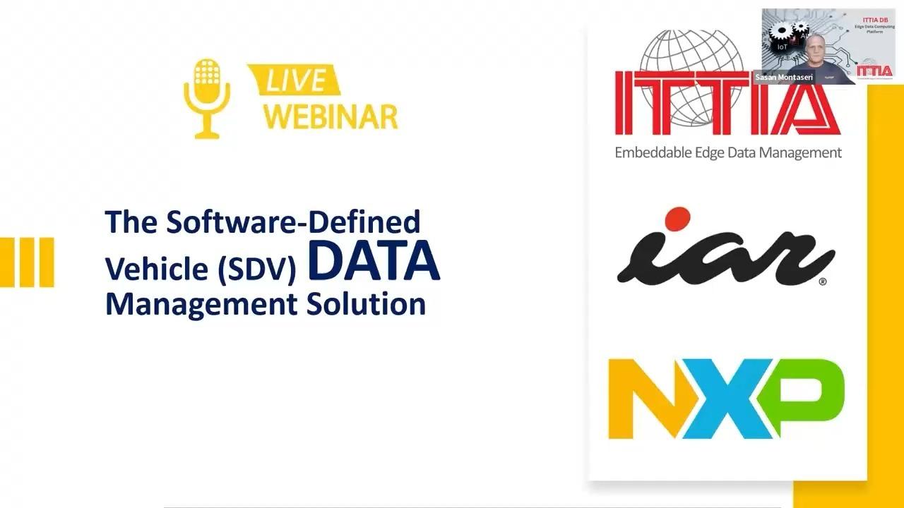ITTIA和NXP-SDV（软件定义车辆）的数据管理网络研讨会 - 知乎