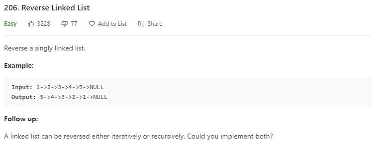 206. Reverse Linked List - 知乎