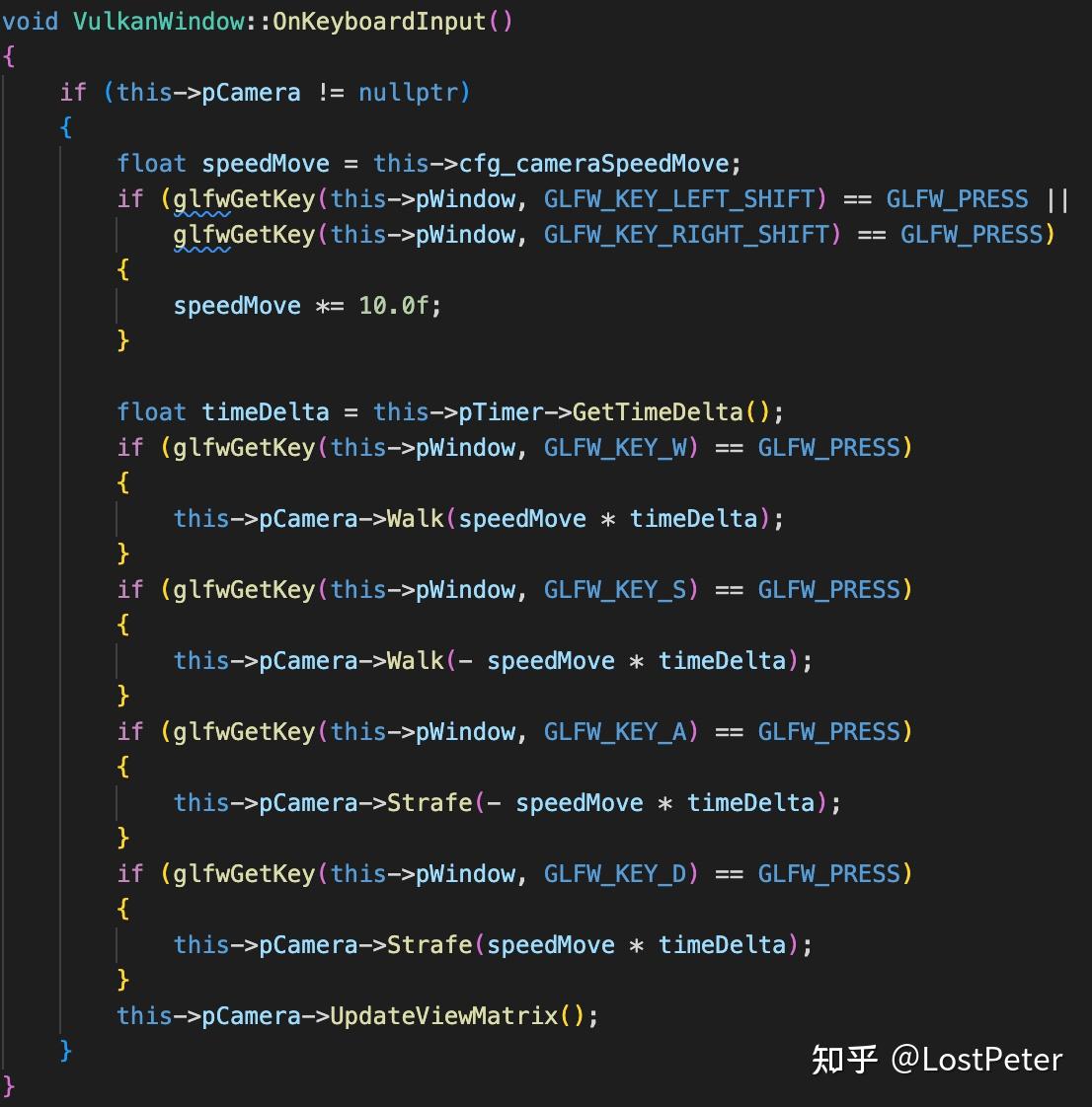 Vulkan学习例子005: vulkan_005_camera 摄像机漫游功能 - 知乎
