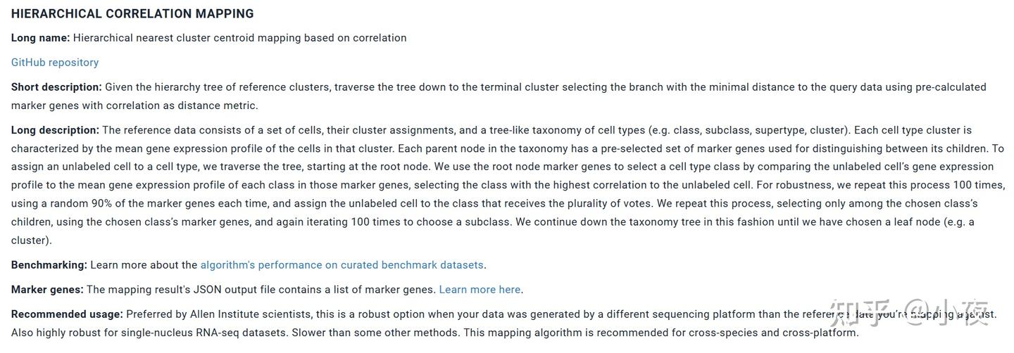 MapMyCells-单细胞人和小鼠脑组织在线注释 - 知乎