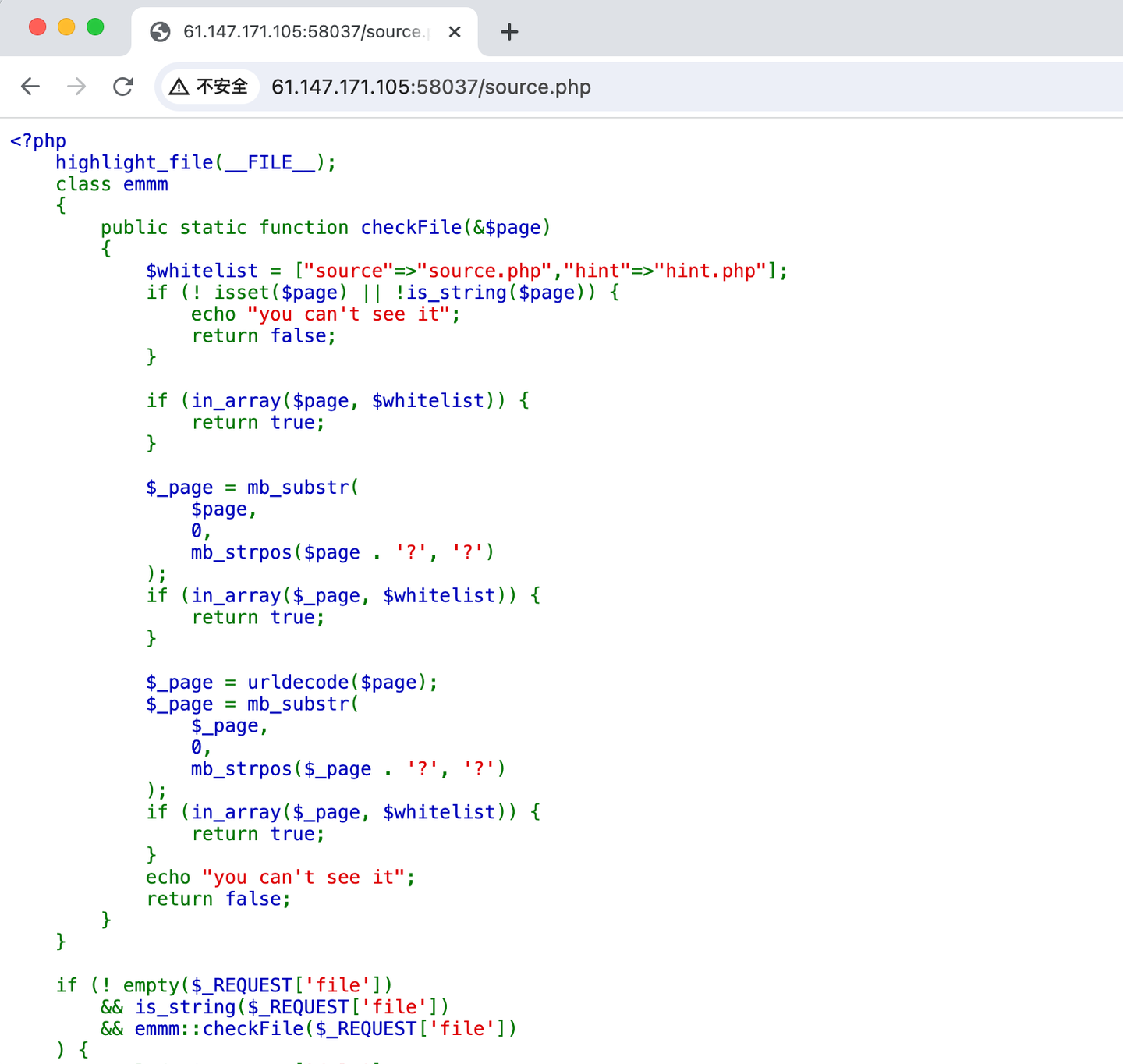 xctf-warmup（代码审计，文件包含） - 知乎