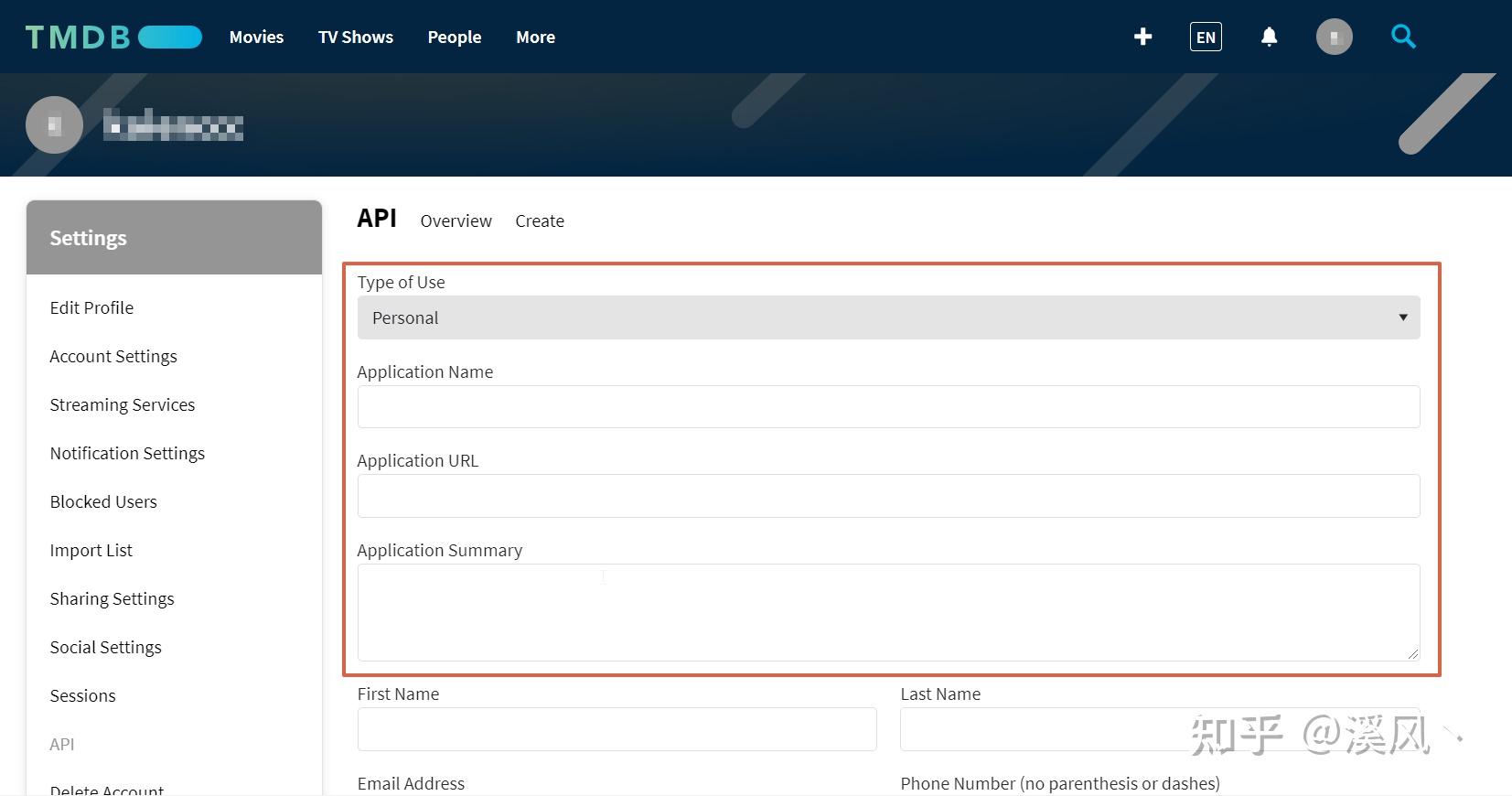 1.The Movie Database(TMDb)申请API KEY - 知乎