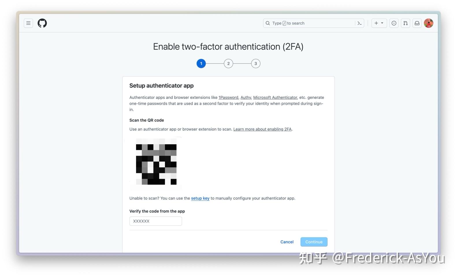 Github：设置二级验证（2FA） - 知乎