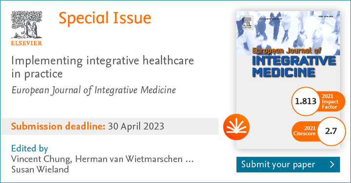 专题征稿｜European Journal of Integrative Medicine：在实践中实施整合医疗保健 - 知乎