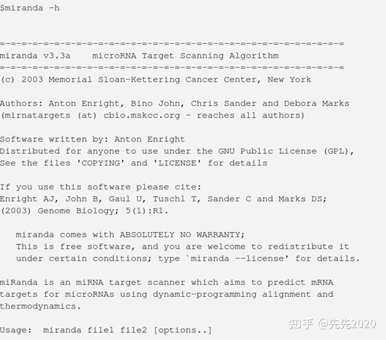 miRanda（通过circRNA的sequence来预测靶向的miRNA） - 知乎