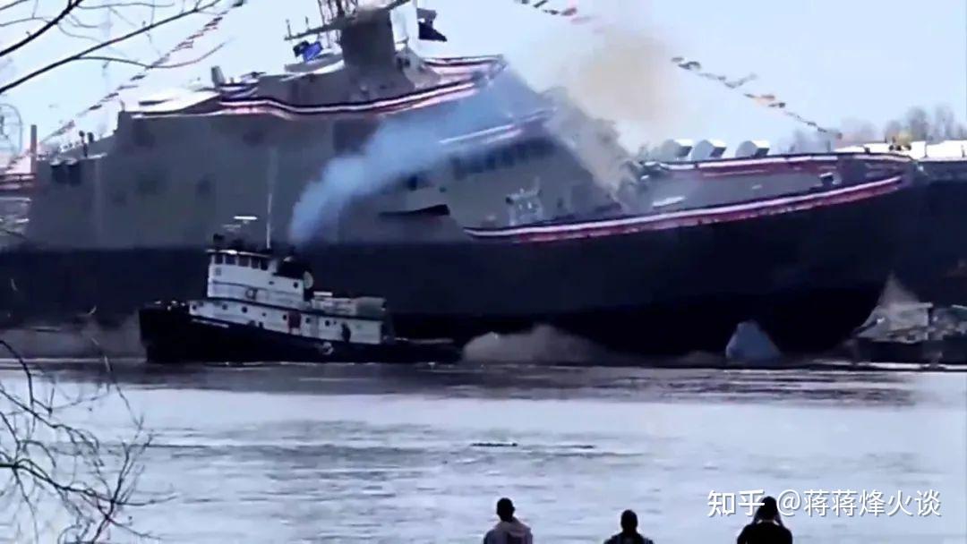 美国最后一艘濒海战斗舰刚下水就撞上拖船，特殊下水方式是主因 - 知乎