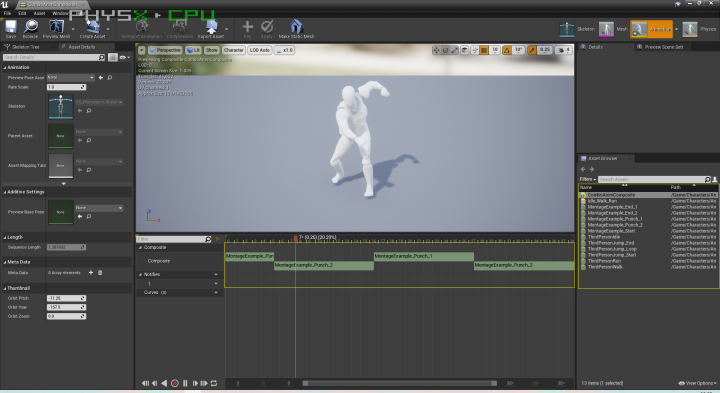 虚幻引擎图文笔记：如何在UE4中对动画片段进行简单的剪切（Trim）和拼接（Composite） - 知乎