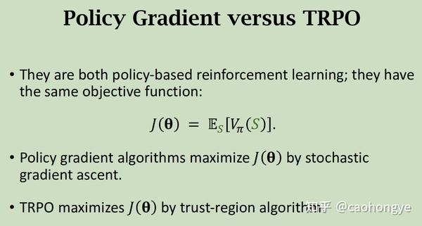 Trust Region Policy Optimization (TRPO) - 知乎