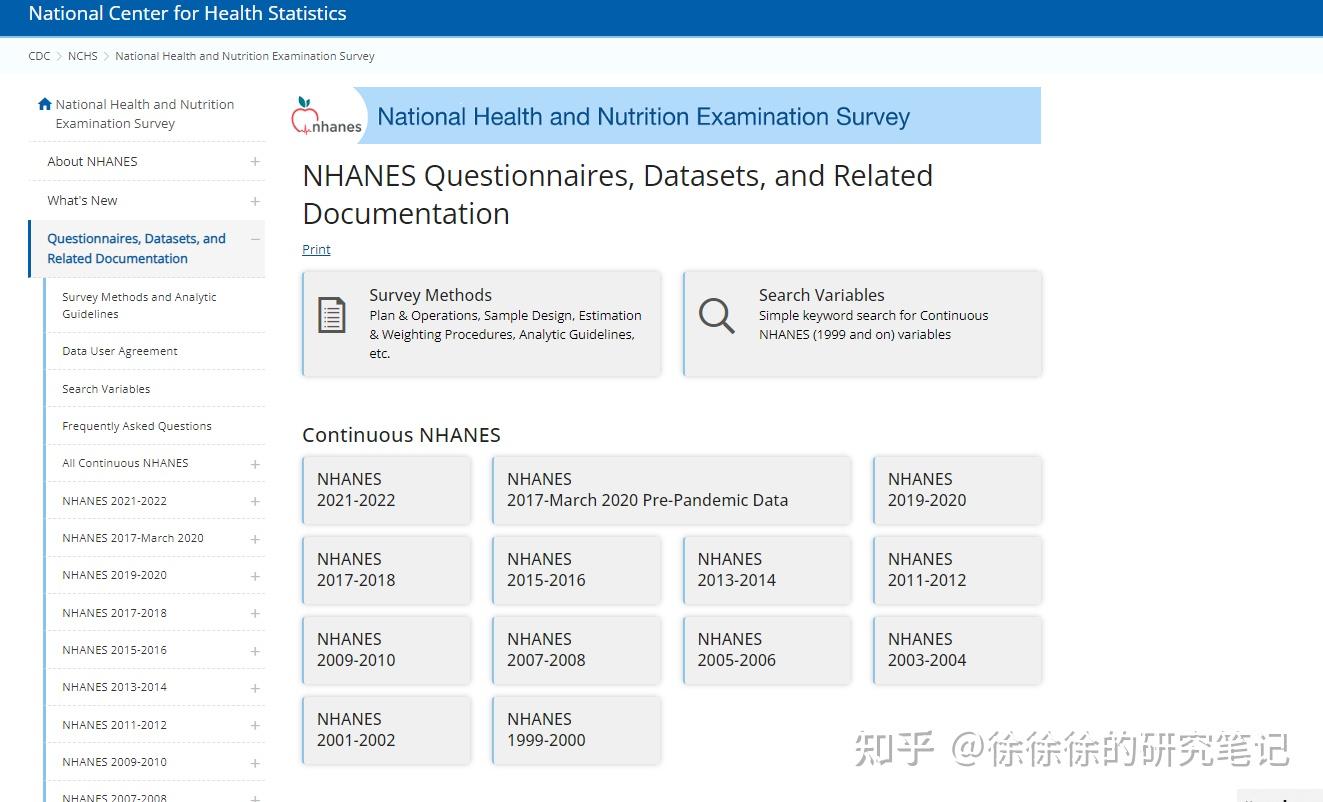 R语言绘制基线表超详细超简单（NHANES数据的下载） - 知乎