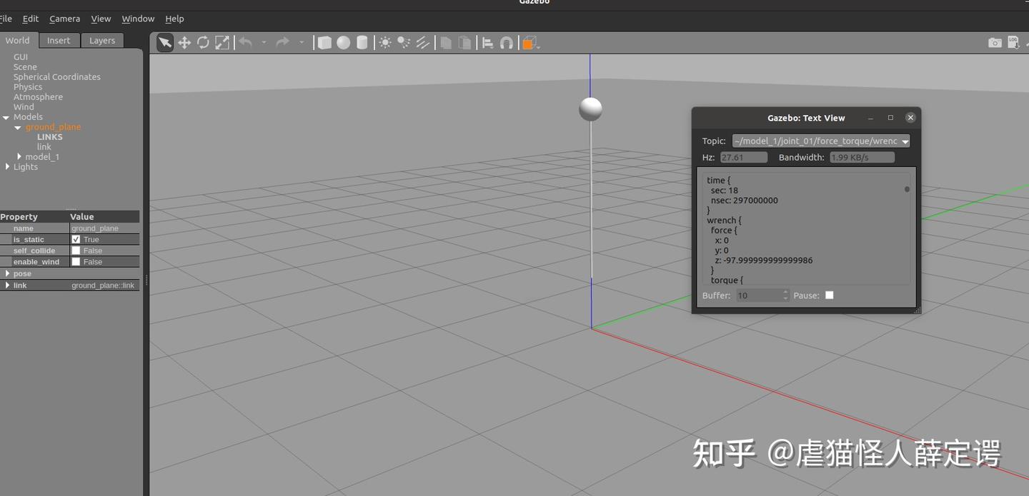 [ROS][Gazebo]Force/Torque Sensor力和力矩传感器 - 知乎