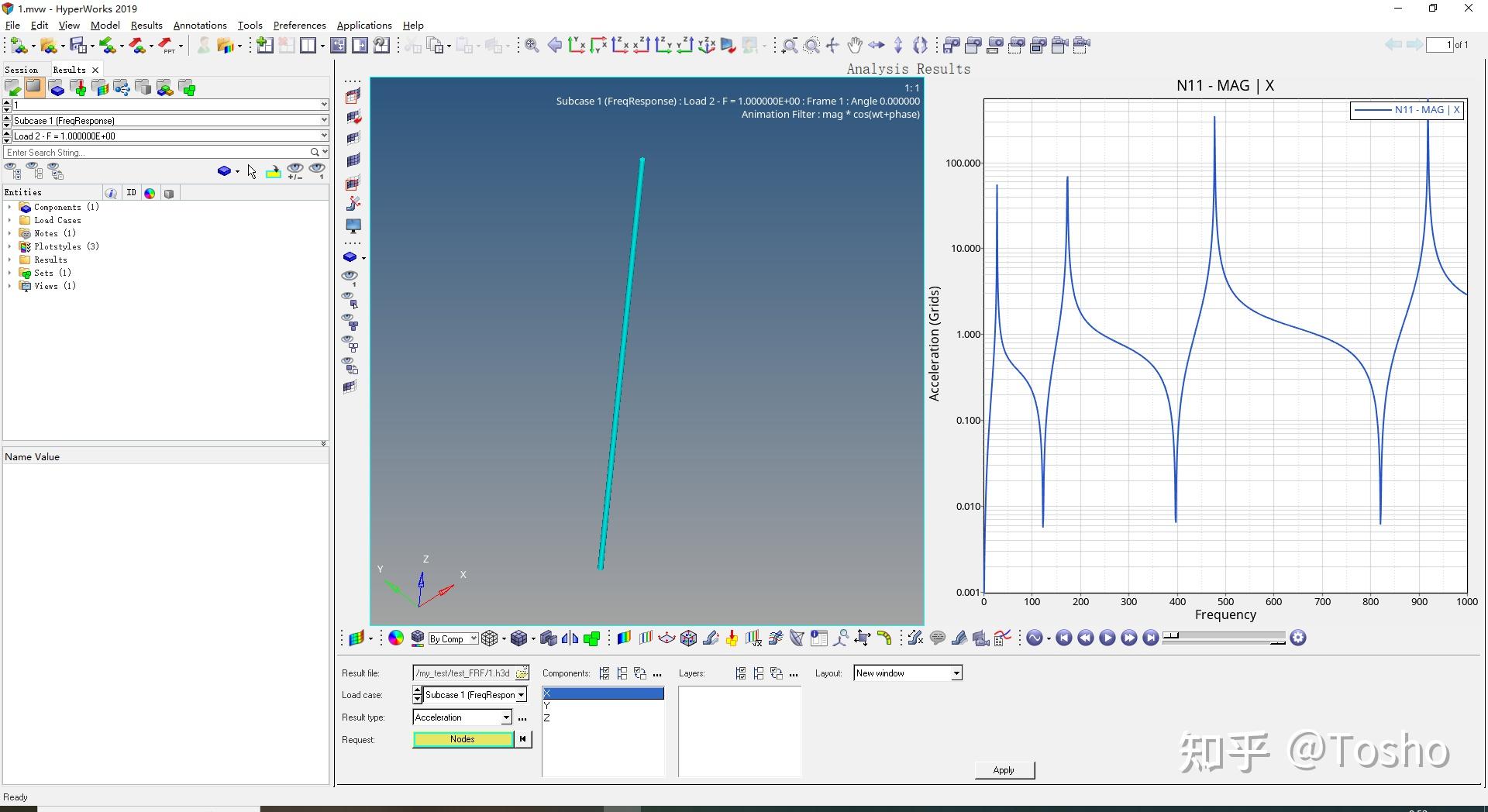 Hypermesh小技巧[2]《Hypermesh调用Nastran求解器进行频率响应分析》 - 知乎